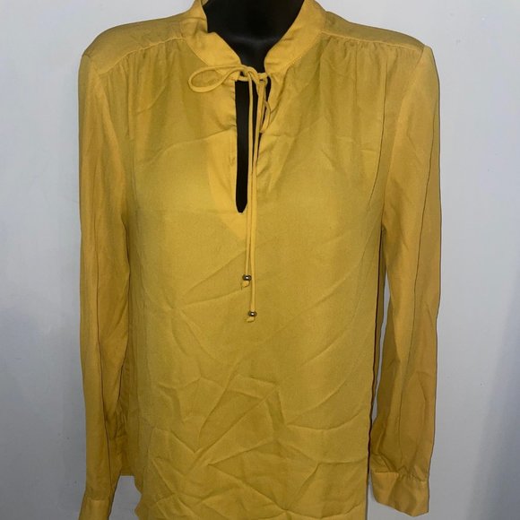 H&M | Tops | Mustard Blouse | Poshmark